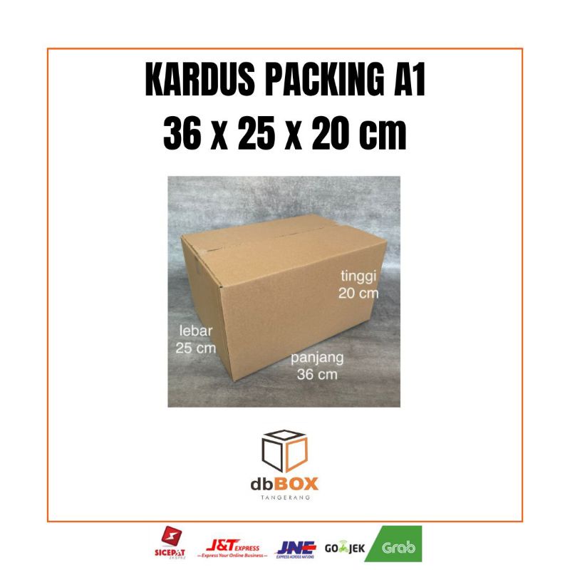 Jual BOX CCM 36x25x20 cm | BOX A1 | KARDUS PACKING BUKAAN ATAS BAWAH ...