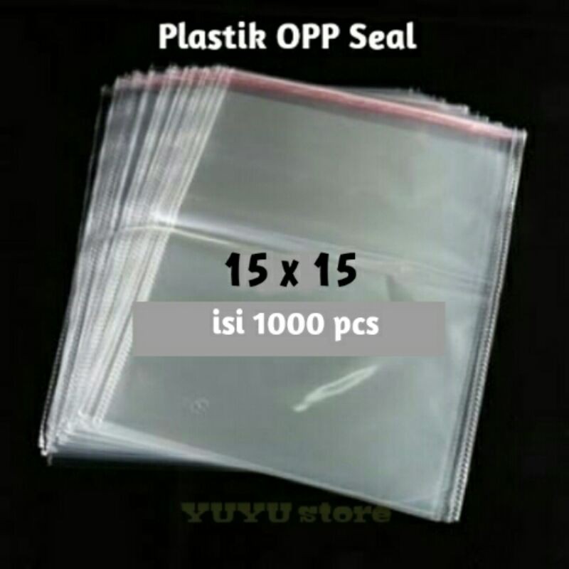 Jual Plastik OPP seal 15x15 tebal 0,3 isi 1000 pcs | Shopee Indonesia
