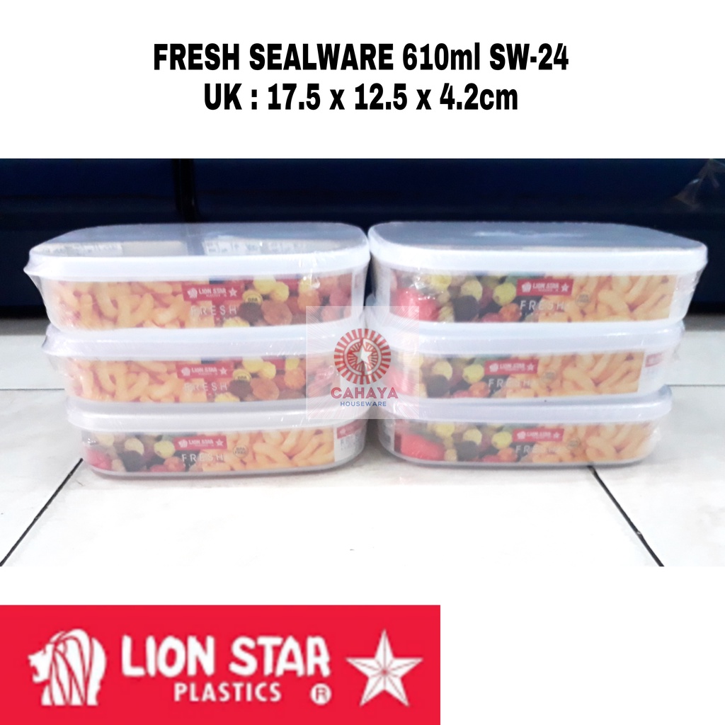 Jual LION STAR Fresh Sealware 610ml SW-24 Kotak Makan/ Tempat Roti ...
