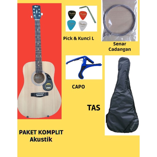 Jual Gitar Jumbo Akustik Elektrik CORT AD 810 NECK UTUH GRATIS PACKING ...