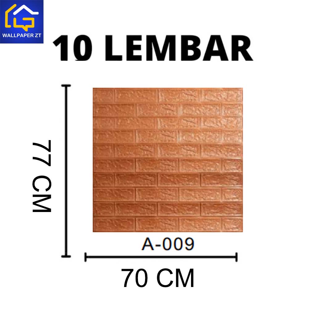 Jual Wallpaper Foam Bata Corak 70x77cm / Wallpaper Bata Print 3D ...