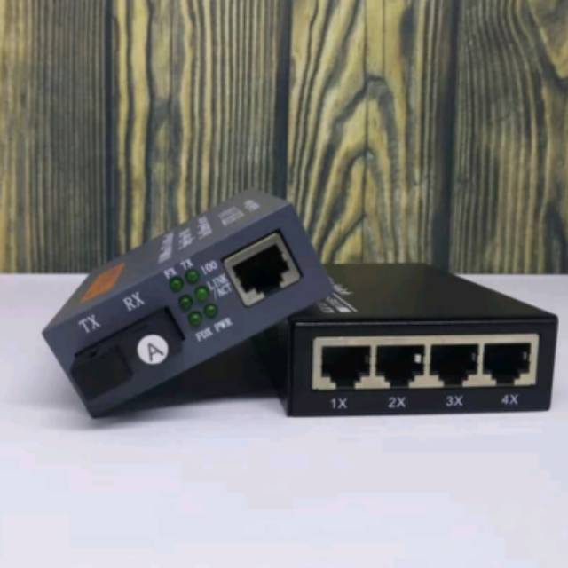 Jual Media Converter HTB 3100 10-100 MBPS Fiber Optic 4 Port | Shopee ...