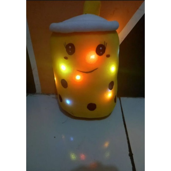 Jual Boba lampu LED L Boneka Boba viral Boba Bronw Sugar Boba milk Tea ...