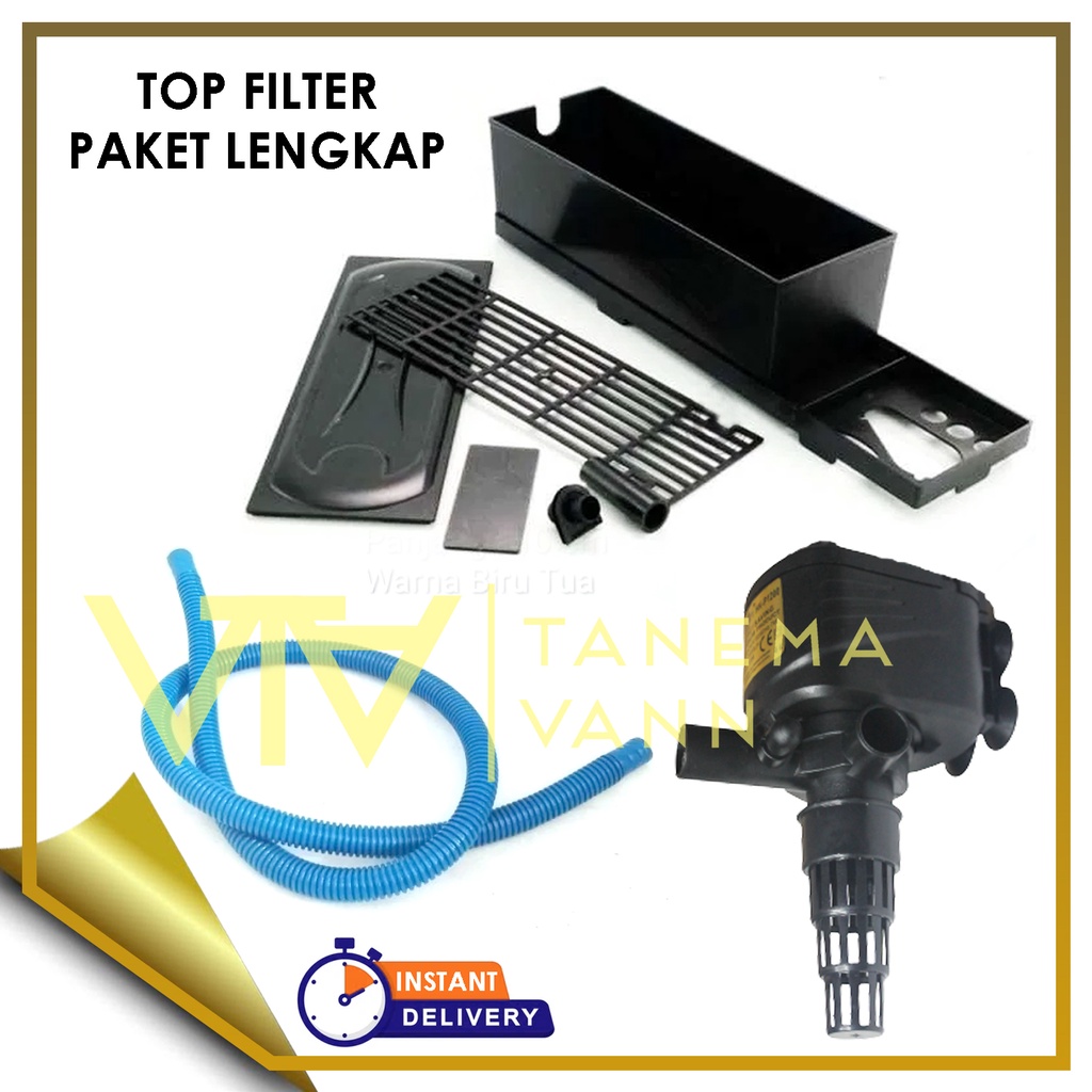 Jual PAKET LENGKAP FILTER ATAS AQUARIUM 30-40CM TOP FILTER AQUARIUM ...