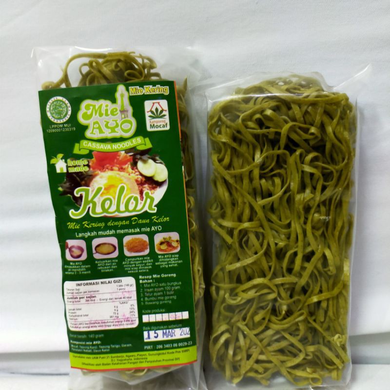 Jual Mie Kering (Non MSG) Daun Kelor - 140 gr | Shopee Indonesia