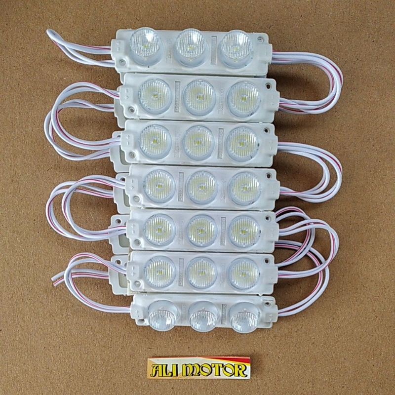Jual Lampu led modul 3 mata 12volt waterproof 3 mata 12v PUTIH | Shopee Indonesia
