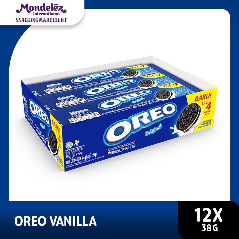 Jual Oreo Biskuit Varian Rasa 1 Box 27,5 g x 12 pcs | Shopee Indonesia