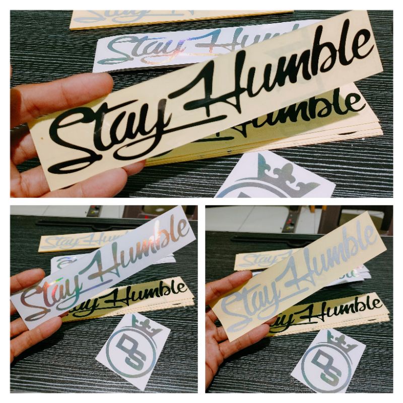 Jual sticker cutting stay humble | Shopee Indonesia
