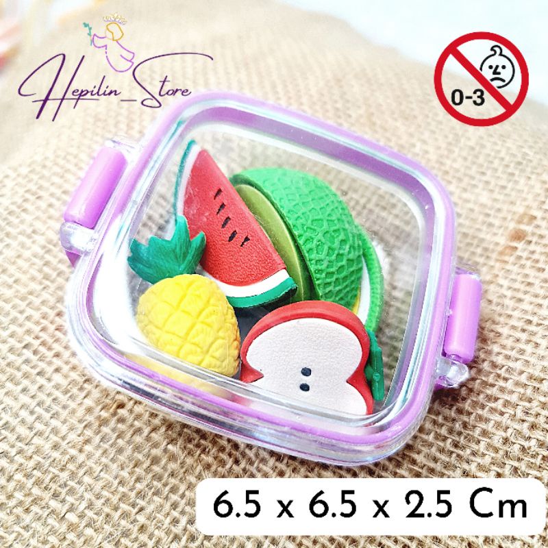 Jual Penghapus 3D Fancy 1 Set FOOD , Fruits , dll / Penghapus Set Lucu ...