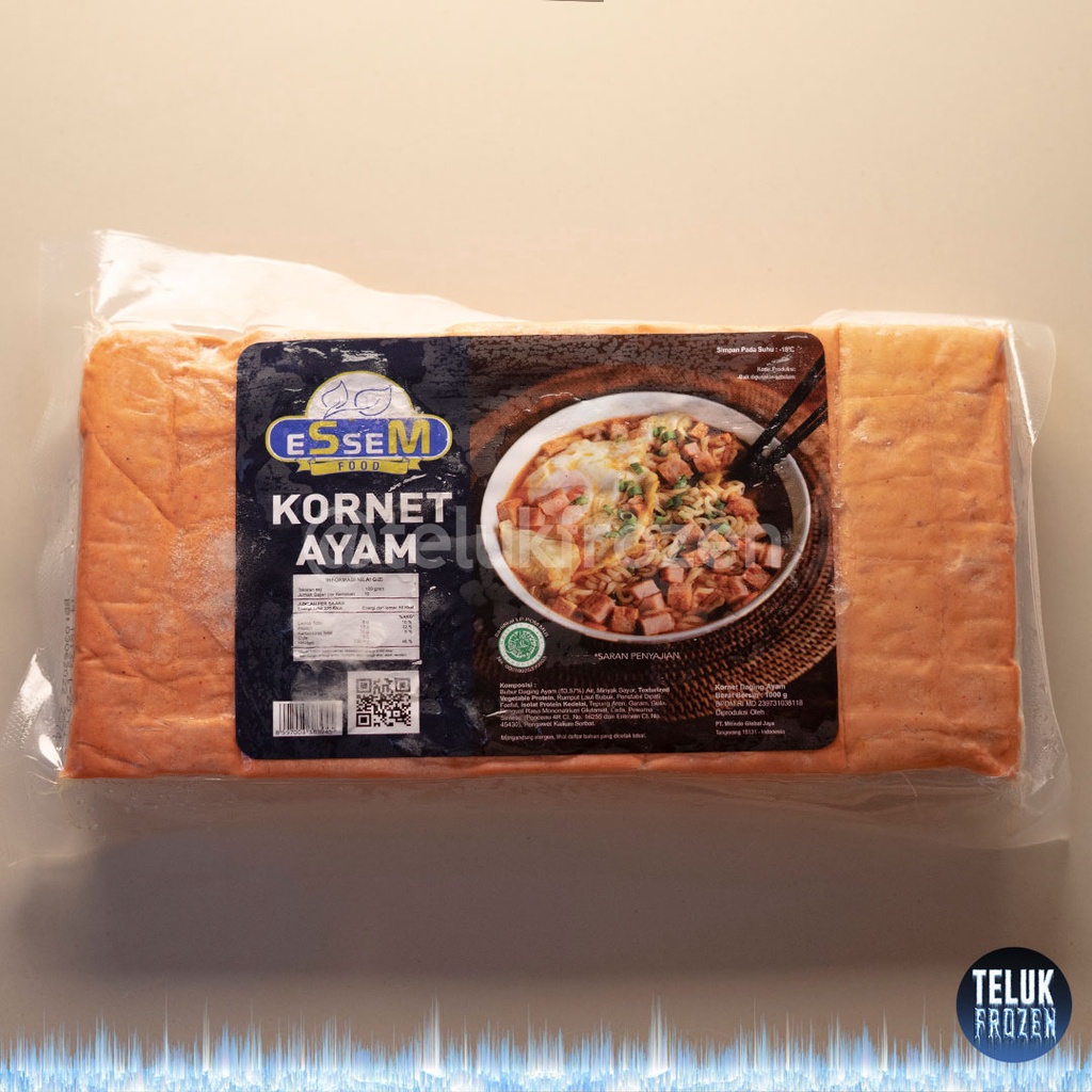 Jual essem food daging kornet ayam 1kg isi 40 enak murah campuran ...