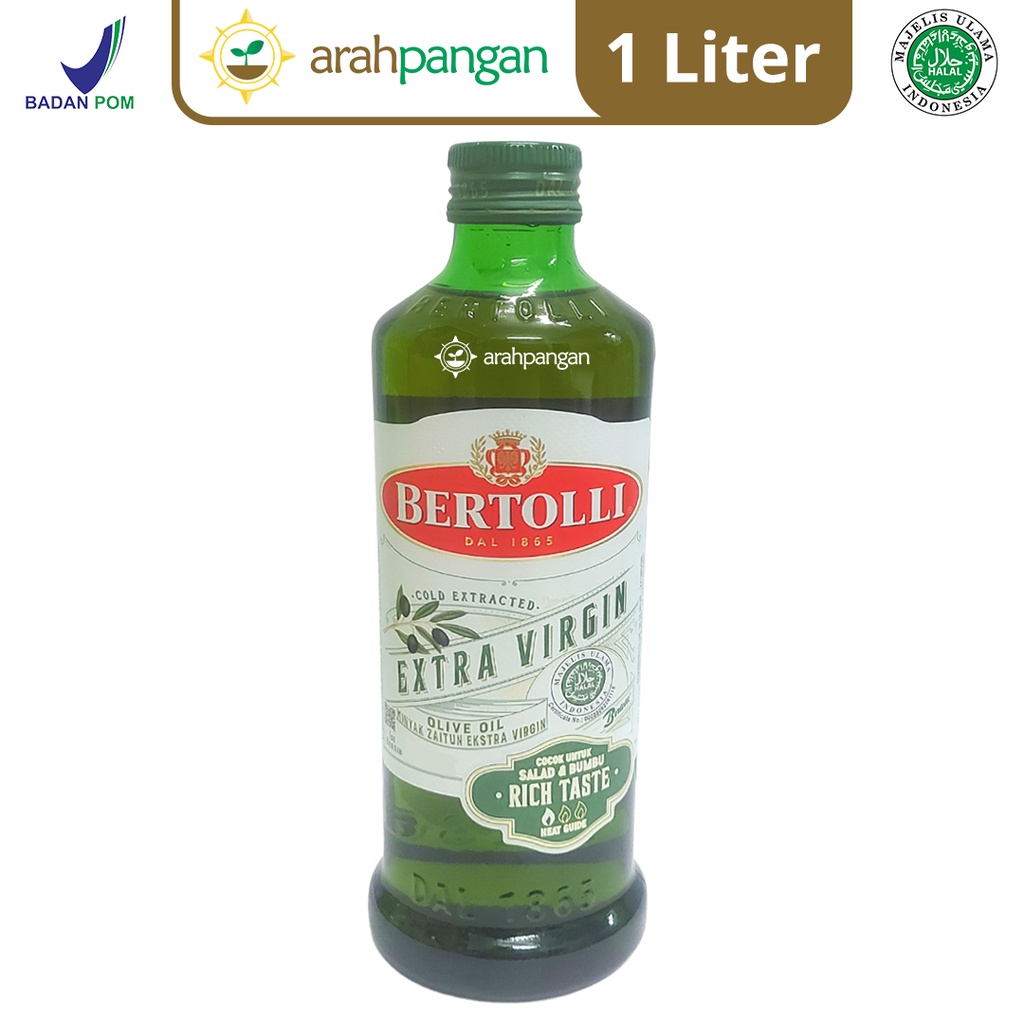 Jual Extra Virgin Olive Oil EVOO Rich Taste Bertolli 1 Liter | Shopee ...