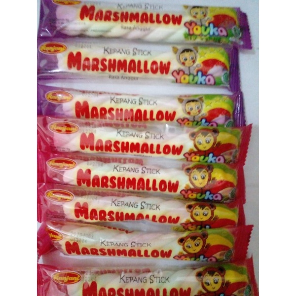 Jual Ranjani Youka Marsmallow kepang stick 20pcs x 6gr | Shopee Indonesia
