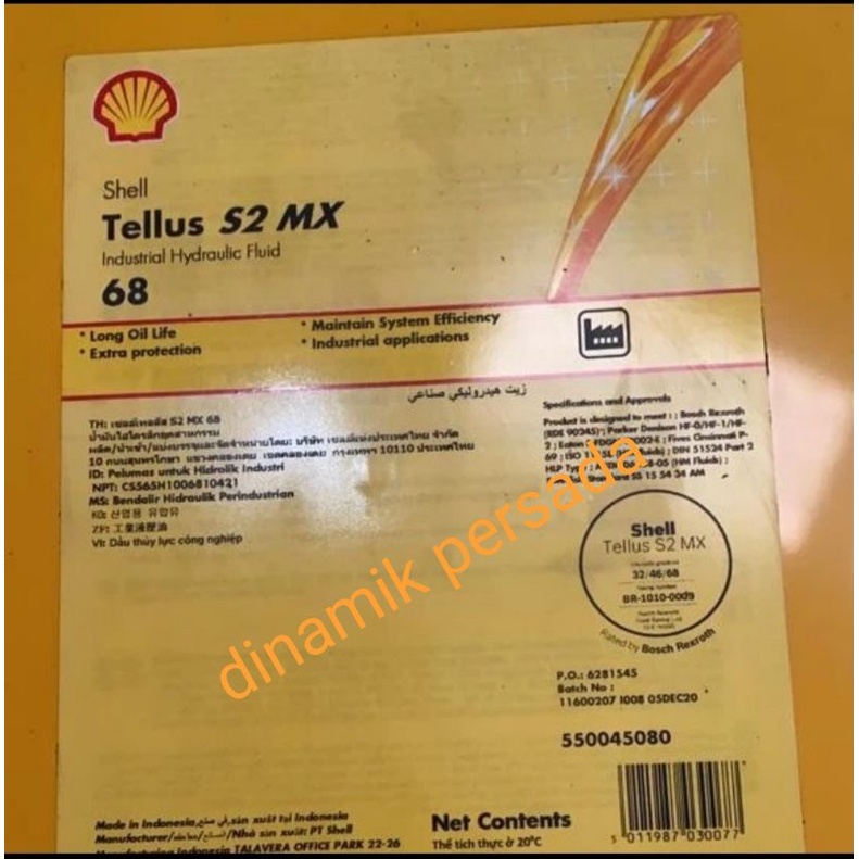 Jual Oil shell tellus S2 MX 68 | Shopee Indonesia