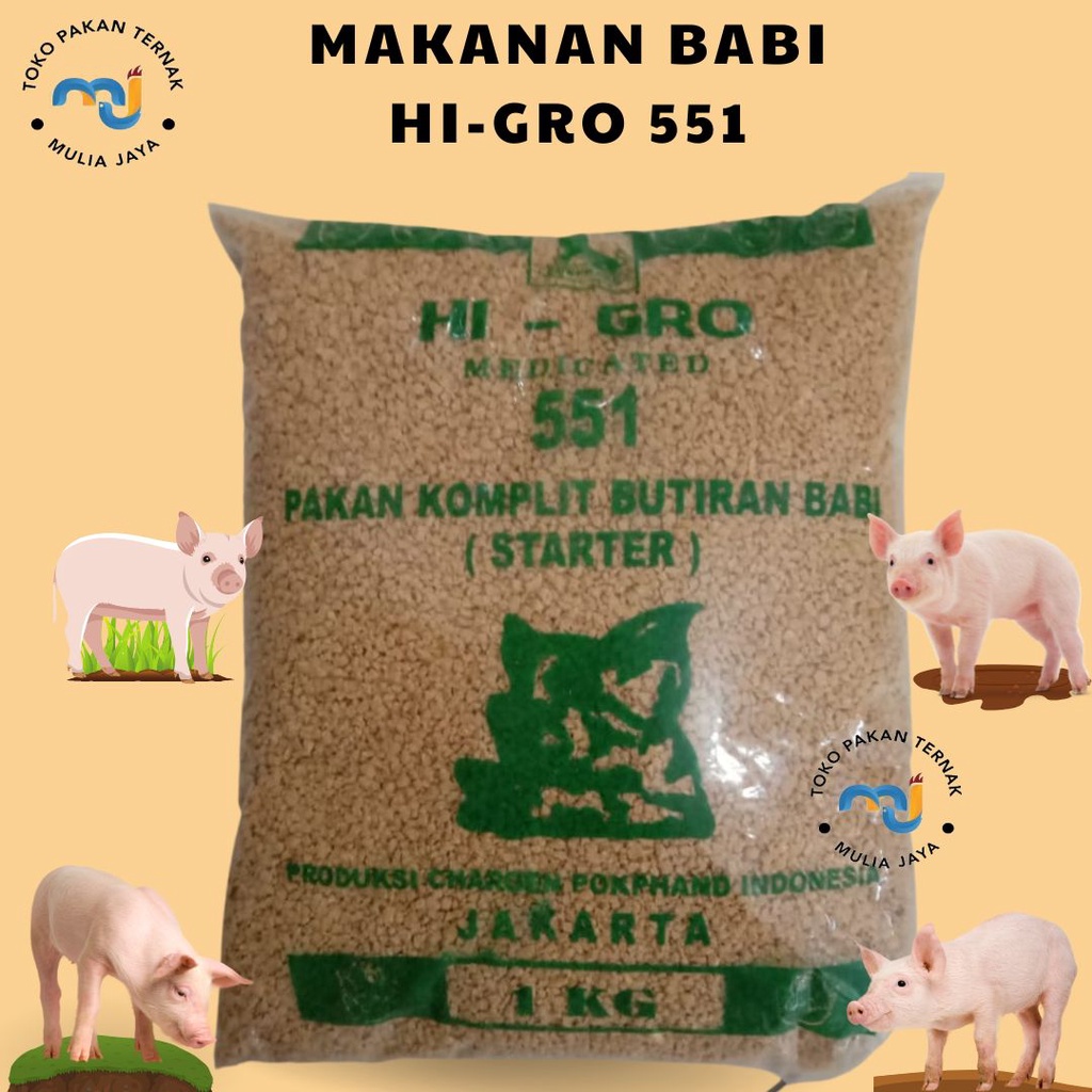 Jual Hi Gro 551 Pakan Ayam Pur Babi 1kg | Shopee Indonesia