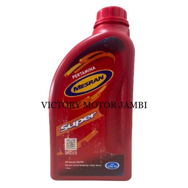 Jual OLI MESIN MESRAN SUPER 20W-50 1L PERTAMINA OIL | Shopee Indonesia