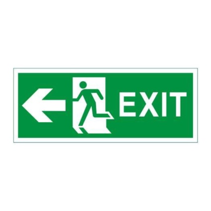 Jual Rambu Exit 10cm x 30cm | Shopee Indonesia