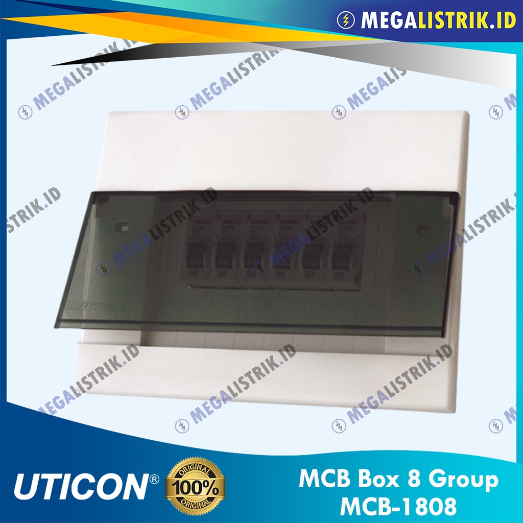 Jual UTICON BOX MCB 8 GROUP INBOW / KOTAK PANEL FUSE ISI 8 MODUL / GRUP ...
