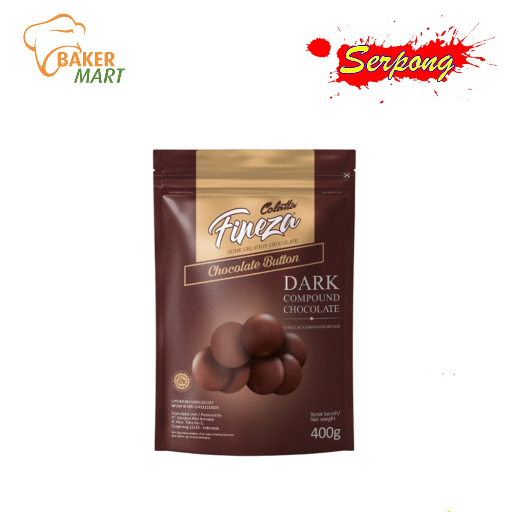 Jual Colatta Fineza Chocolate Compound Button 400Gr | Shopee Indonesia