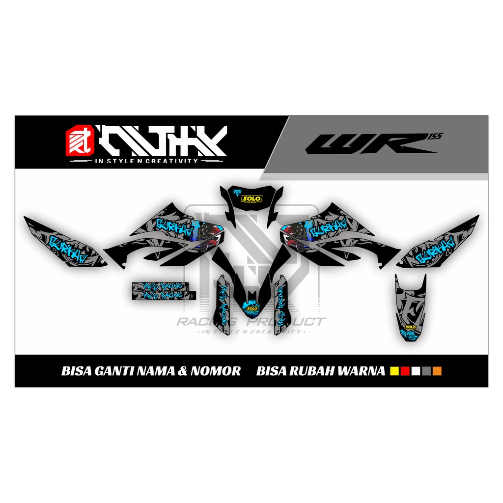 Jual Decal Yamaha WR 155 Custom Grafity | Shopee Indonesia