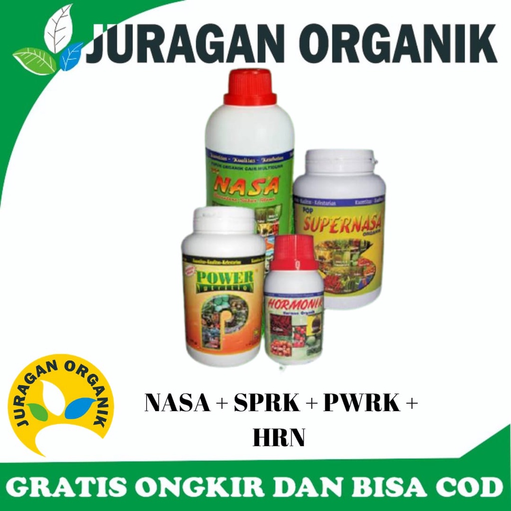 Jual Paket Pupuk Pertanian Organik NASA - POC NASA Hormonik Supernasa ...