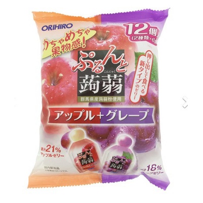 Jual Orihiro Apple And Grape Konyaku Pouch Jelly 240Gr | Shopee Indonesia