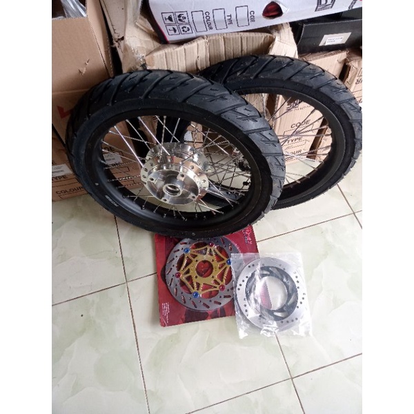Jual velg Jari jari ninja r/rr ring 17 x185/160 plus ban siap pasang ...