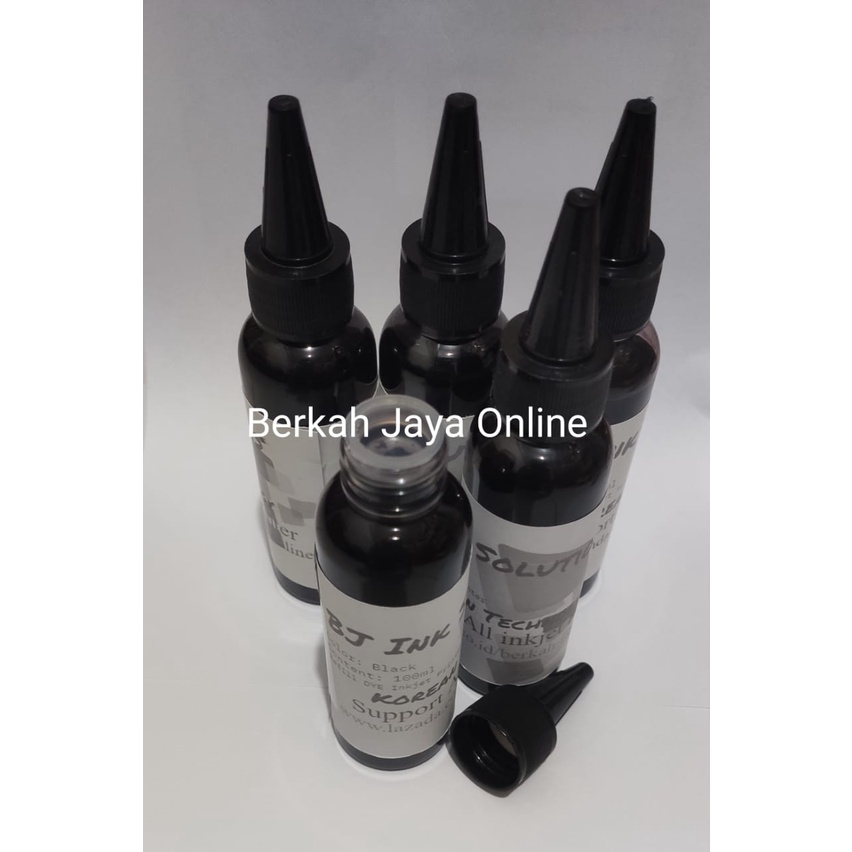 Jual Tinta Printer Isi Ulang Refill Warna HITAM 100ml Canon Epson Hp ...