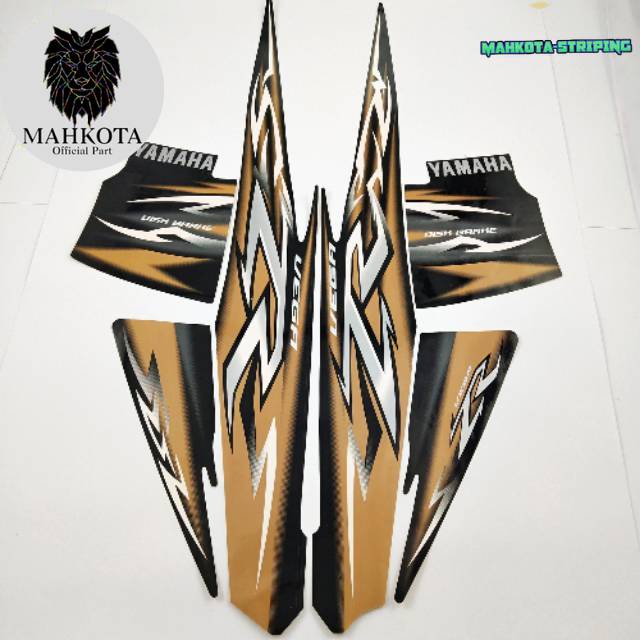 Jual Striping Stiker Polet Sepeda Motor List Yamaha Vega zr 2009 hitam ...
