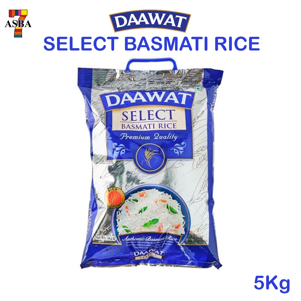 Jual DAAWAT BIRU SELECT BASMATI RICE 5KG | Shopee Indonesia