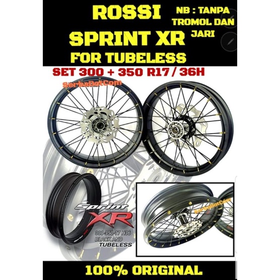 Jual VELG ROSSI ROSSY SPRINT ROSSI XR 300 350 RING 17 36H SET ORIGINAL ...