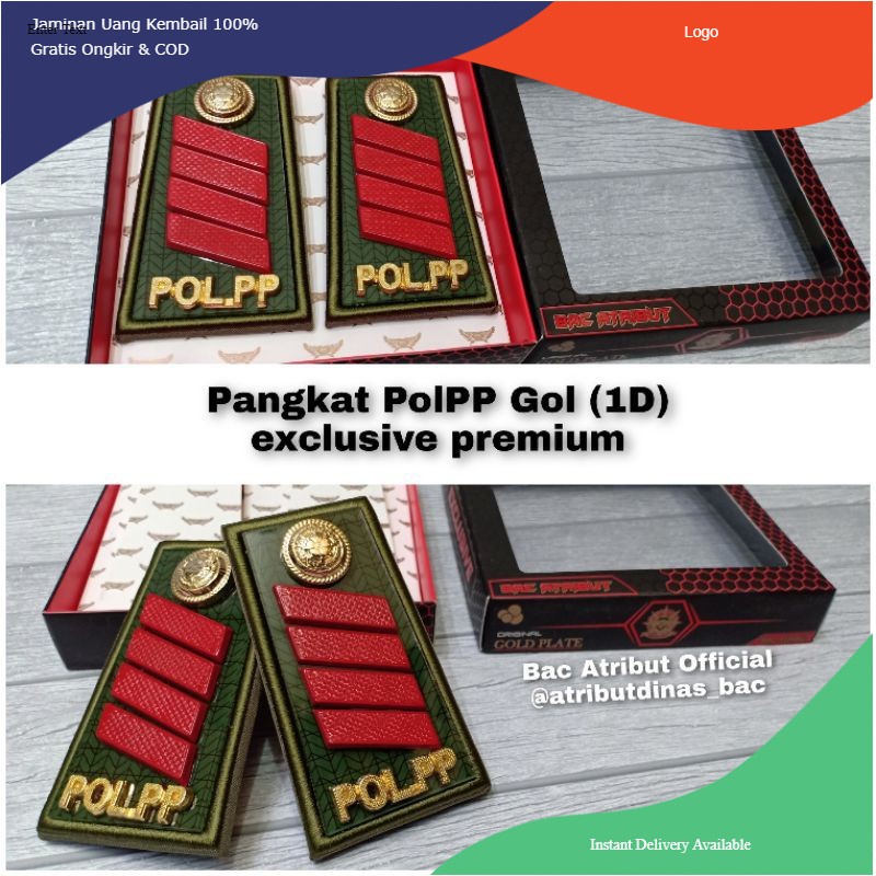 Jual ENK Tanda Pangkat PolPP Golongan 1d (Juru Tingkat I) Premium ...