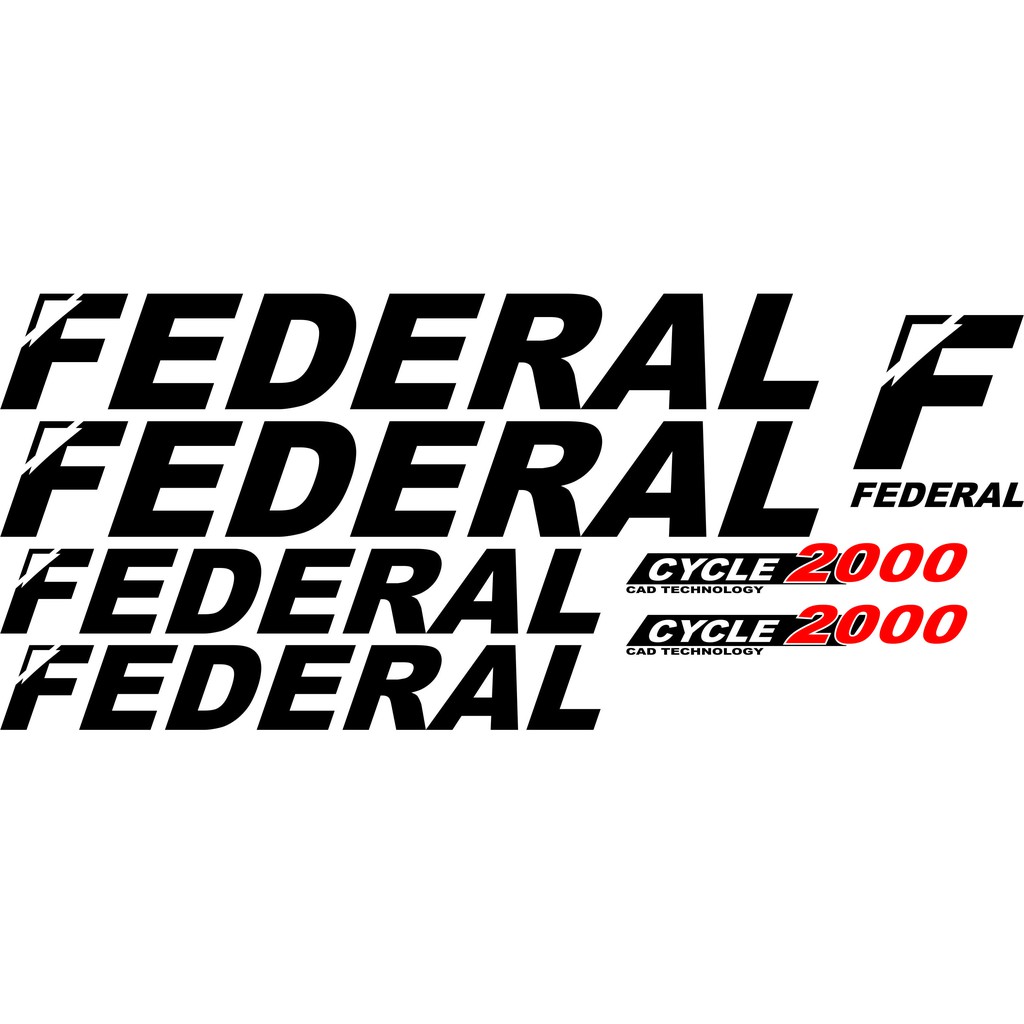 Jual Cutting Sticker Sepeda Federal | Shopee Indonesia