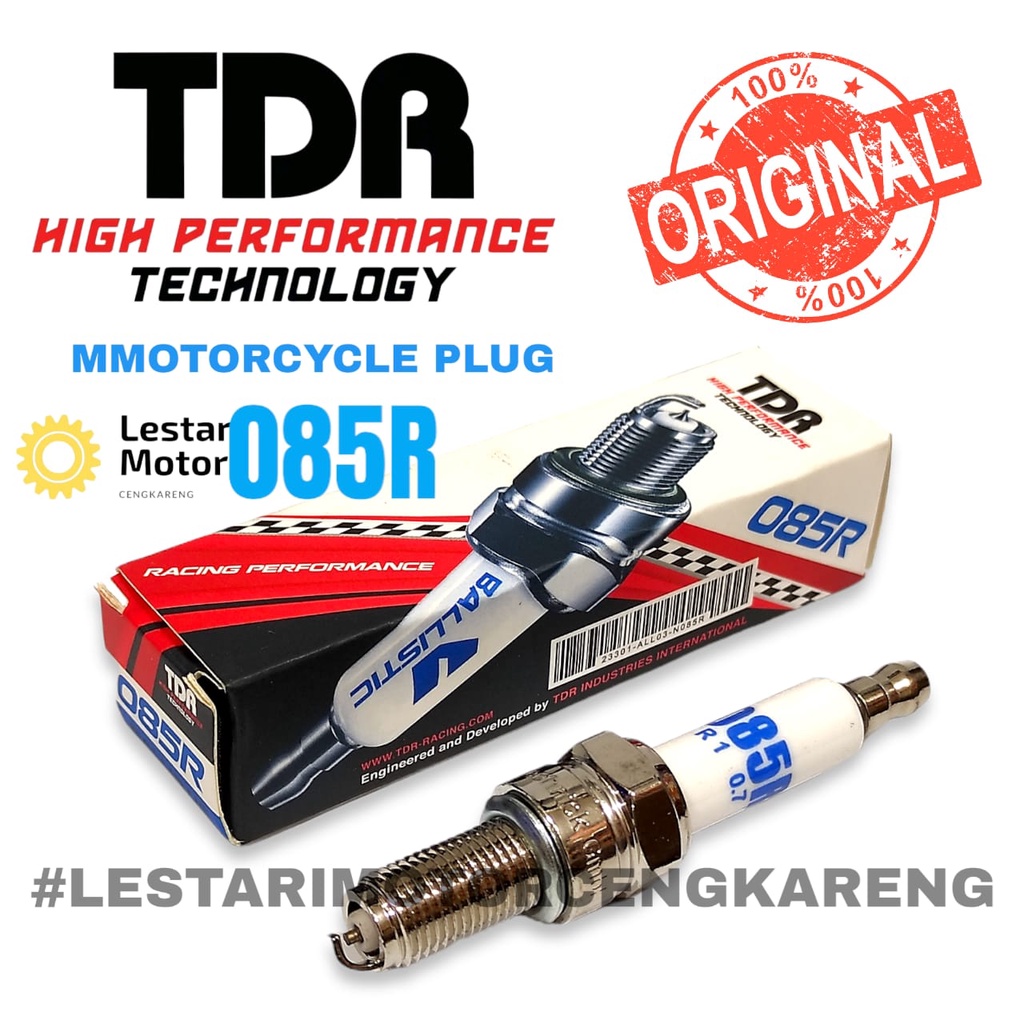 Jual BUSI TDR RACING BALLISTIC 085R DENGAN RESISTOR SATRIA FU FI GSX PCX | Shopee Indonesia