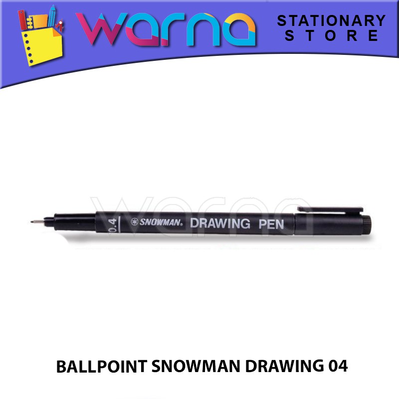 Jual PEN PULPEN BOLPEN BALLPOINT SNOWMAN DRAWING PEN 04 | Shopee Indonesia