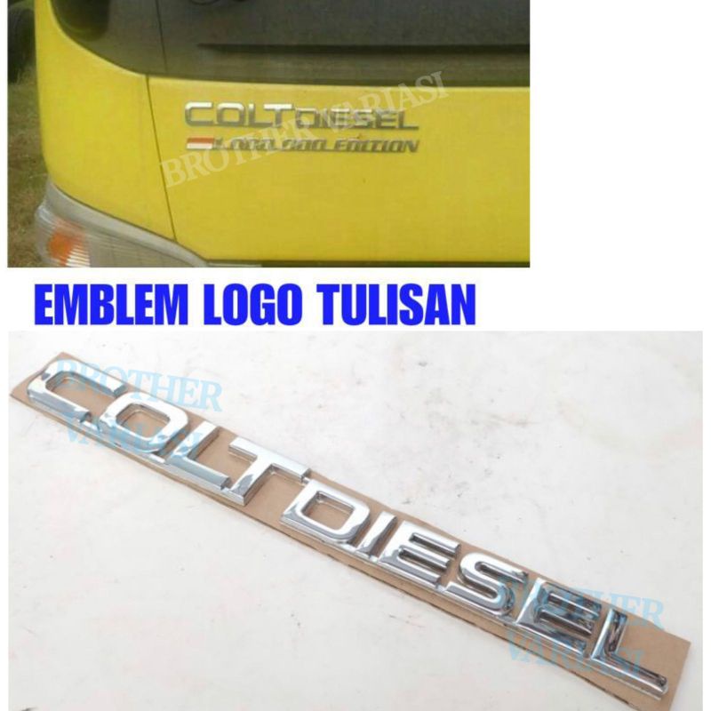 Jual Emblem Colt Diesel Logo Colt Diesel Mitshubishi Canter Chrome ...