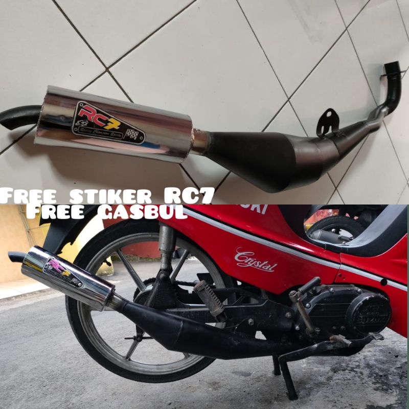Jual Knalpot Suzuki Crystal tune model standar racing | Shopee Indonesia