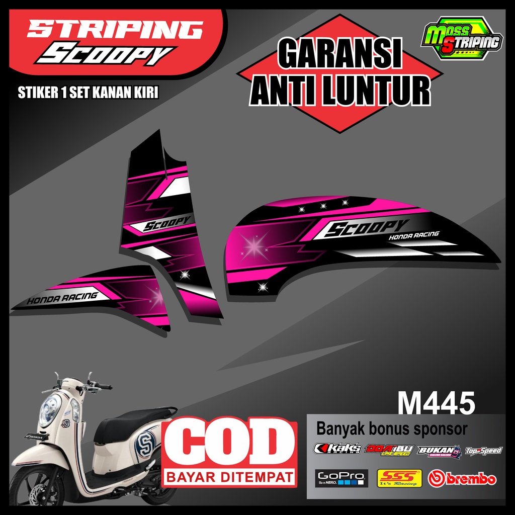 Jual Stiker Sticker Striping Semi Full Scoopy Fi 2013 2014 2015 2016 ...