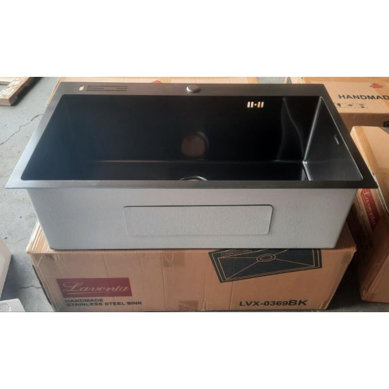 Jual Kitchen Sink Lavenia LVX 0369 Black Stainless 304 / Kitchen Sink ...