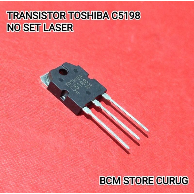 Jual 1 BUAH TRANSISTOR TOSHIBA C5198 C 5198 NO SET LASER RRT | Shopee ...