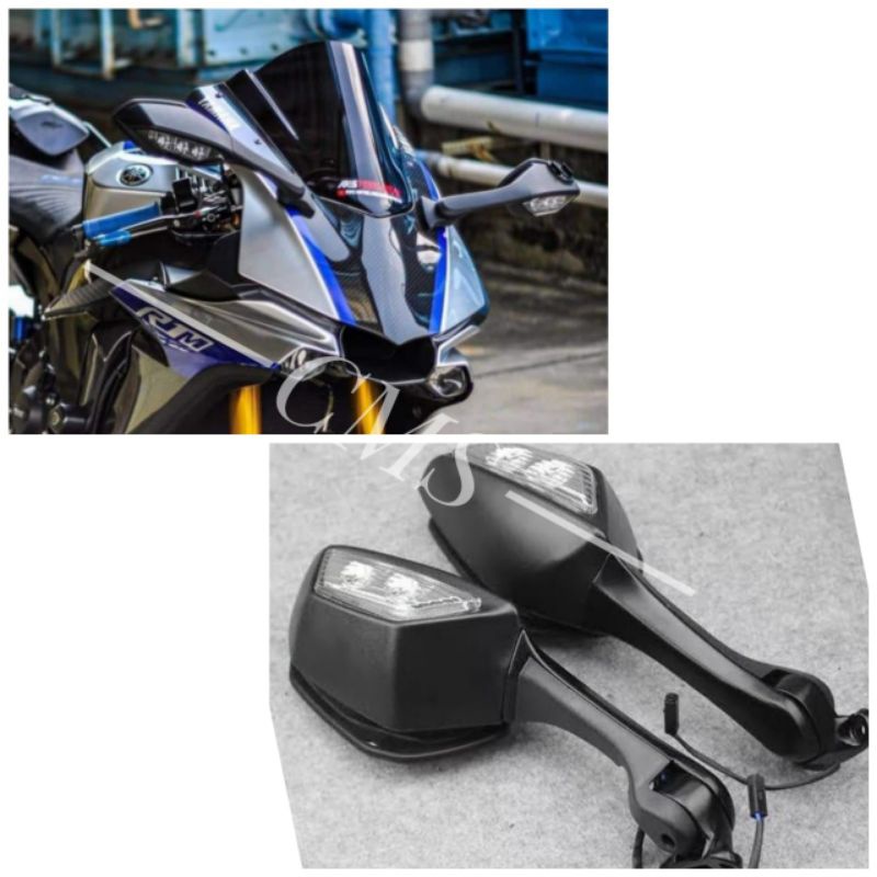 Jual spion model Kawasaki zx10r/zx636 universal motor ninja 250 R15 R25 ...