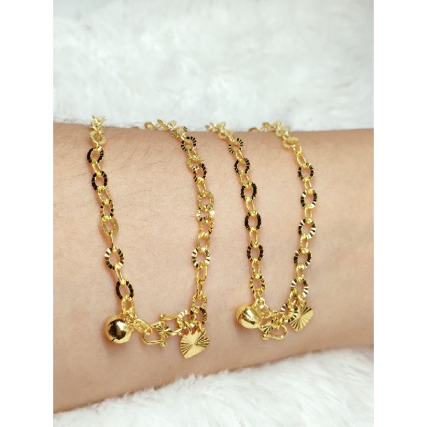 Jual GELANG DEWASA PERAK 925 LAPIS EMAS 24K MODEL RANTE HOLO UKIR ...