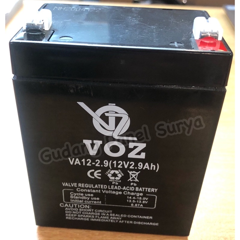 Jual VOZ Battery VRLA 12-2.9 (12V 2,9AH) | Shopee Indonesia