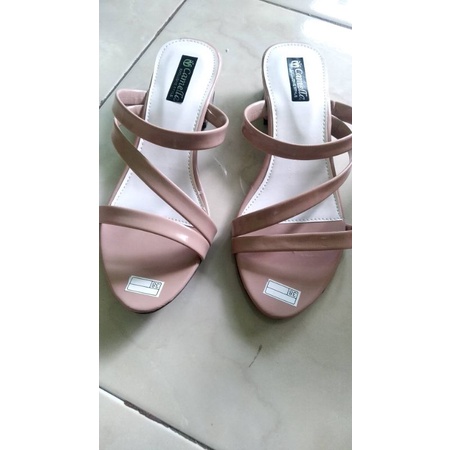 Jual Sandal wanita hak tahu 3 cm simple kekinian,RINDI GG0009 | Shopee ...