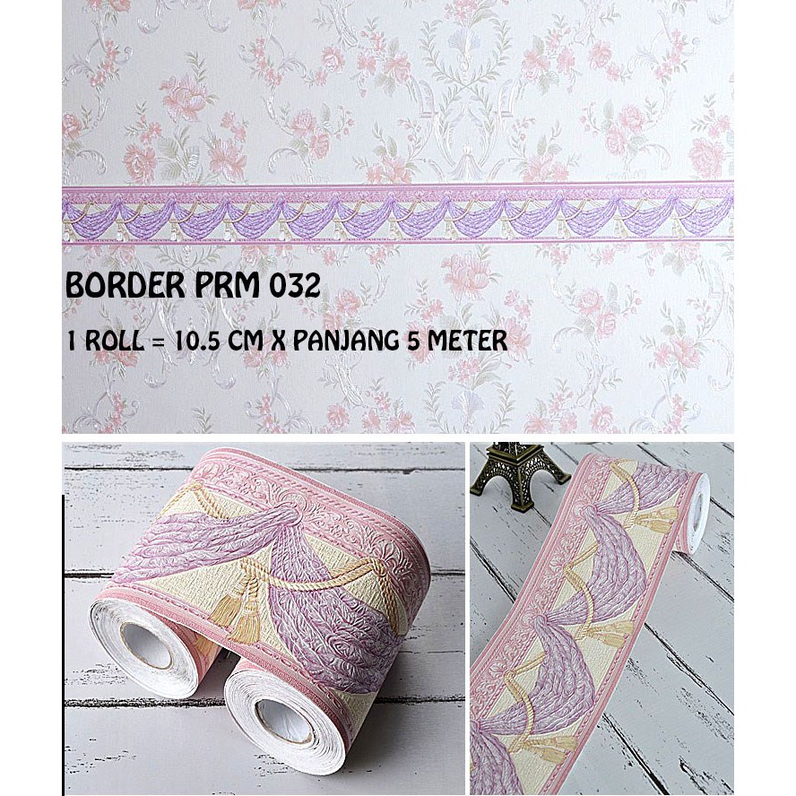 Jual WALLPAPER BORDER STICKER PREMIUM PRM 032 DEKORASI DINDING TEMBOK ...