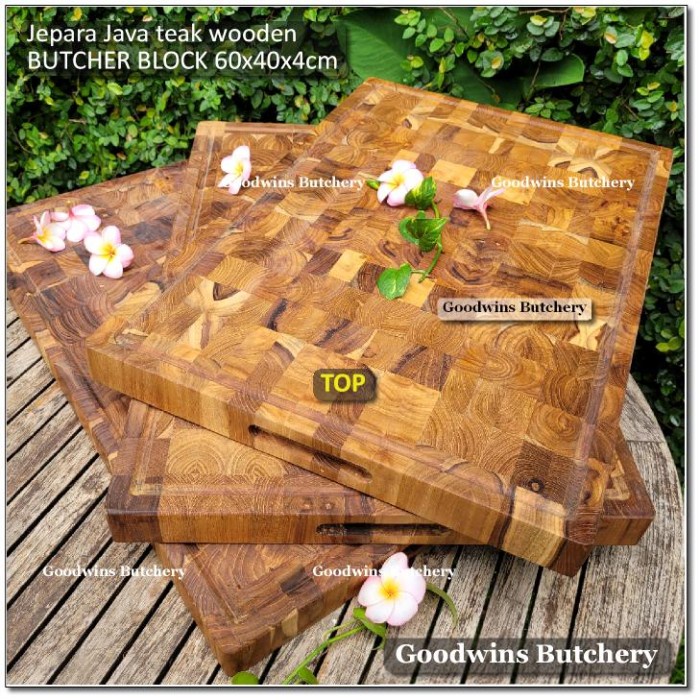 Jual Telenan - Cutting Board Butcher Block Talenan Kayu Jati Jepara ...