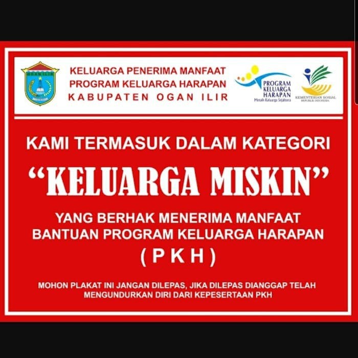 Jual STIKER VINYL KELUARGA MISKIN | Shopee Indonesia