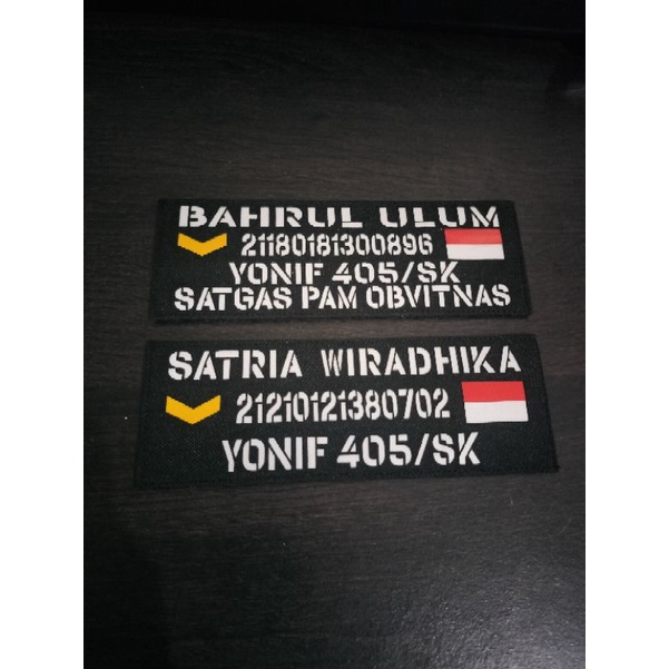 Jual patch laser custom ukuran 6×17cm untuk rompi tactical dan bodyvest ...