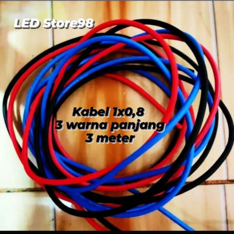 Jual KABEL RAKIT 0,8 PANJANG 3 WARNA 3 METER | Shopee Indonesia