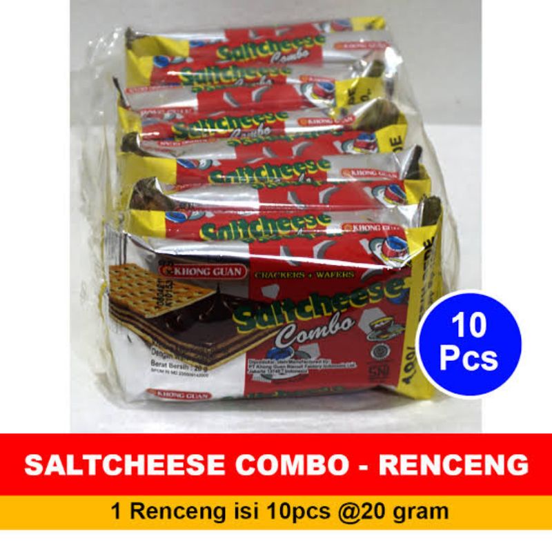 Jual Biskuit kombinasi wafer saltcheese combo (10pcs x 20gr) cemilan ...