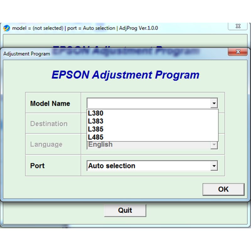 Jual Paket Resetter Epson L380 L383 L385 L485 | Shopee Indonesia